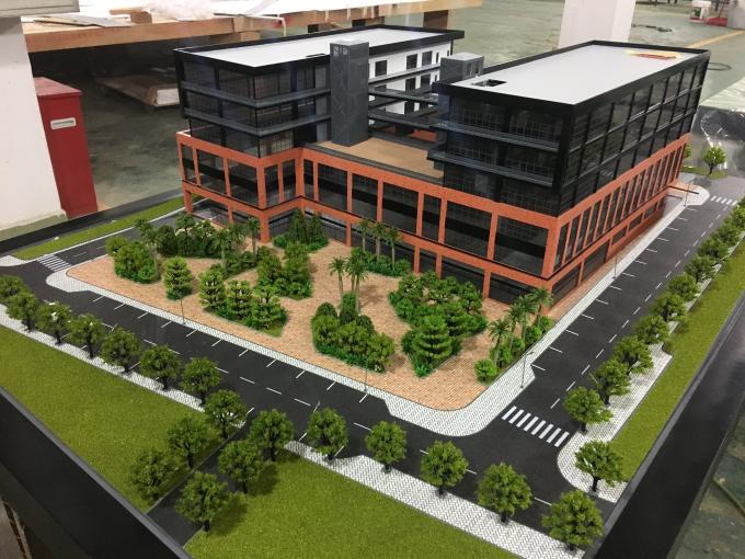 Miniature Industrial Scale Models Laser Carving Artwork Renderings Color