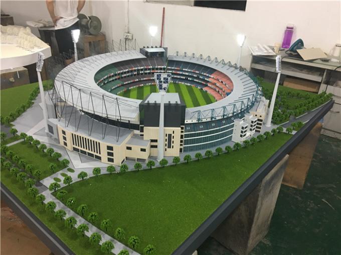 LED Light Stadium Scale Model , Miniature Mockup Maquette For Exhibition