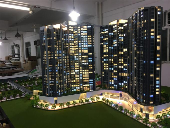 Real Estate Maquette Miniature Building Models With Light ...