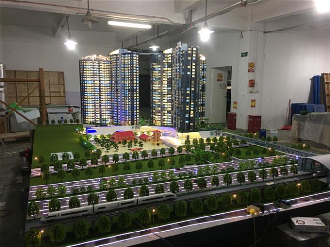 Real Estate Maquette Miniature Building Models With Light ...