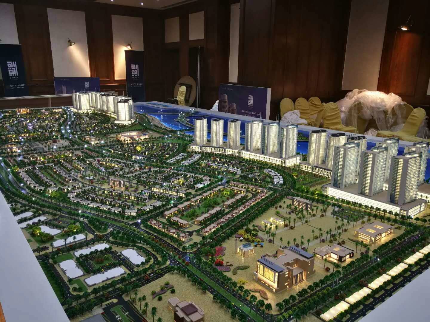 1 / 500 Scale Architecture Design Model , Commercial Architectural ...