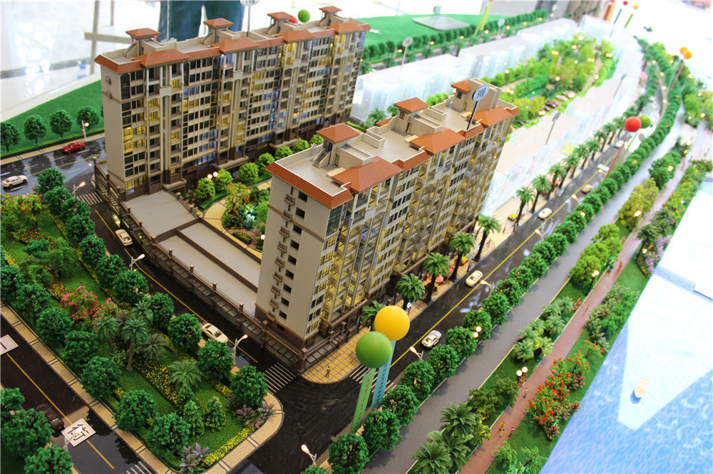 High Rise Miniature Architectural Models , Fancy 3D Max Building Modeling