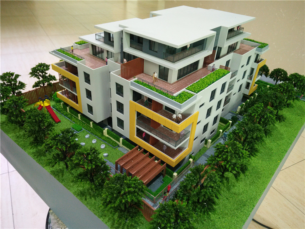 CNC Laser Cut Architectural Model , Commercial Small Scale Building Models