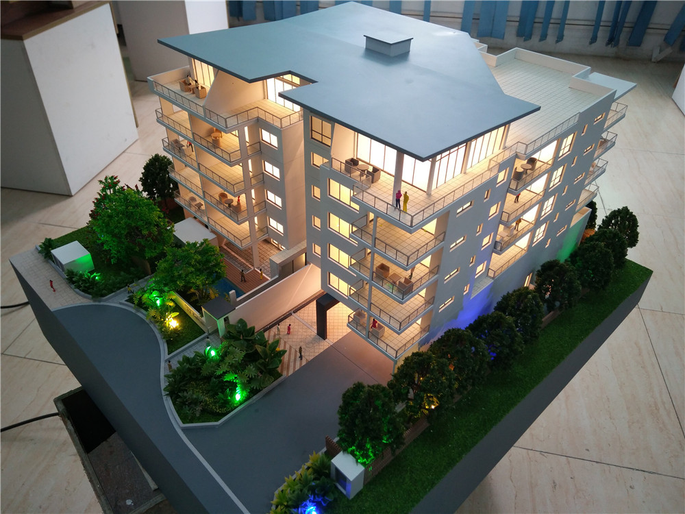 Handmade 3D Printed House Model , Display Use Plastic Architectural Model