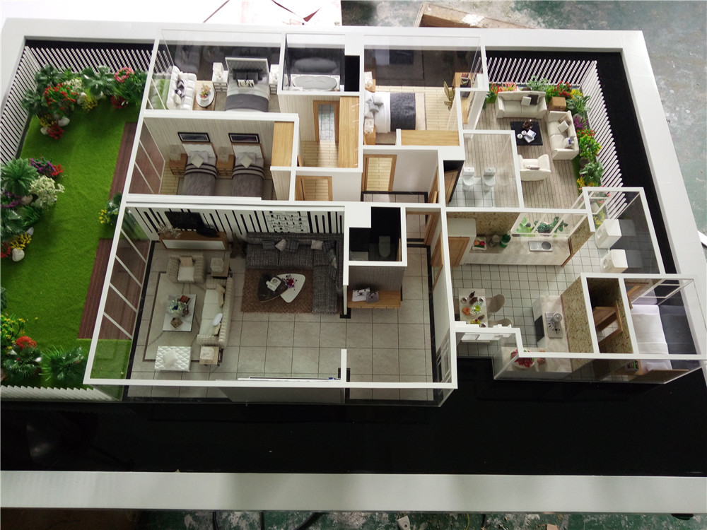 1 / 50 Unit Architectural Interior Models , Handmade Architectural Models