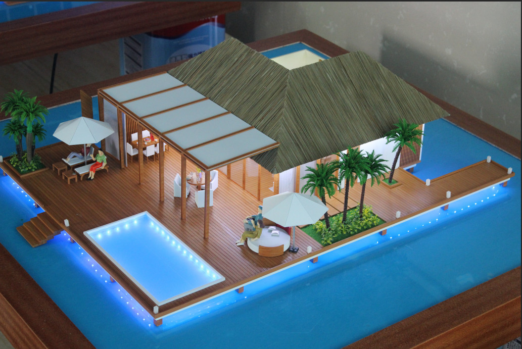 Durable Handmade Building Models , Table Display Exhibition Design 3D Model