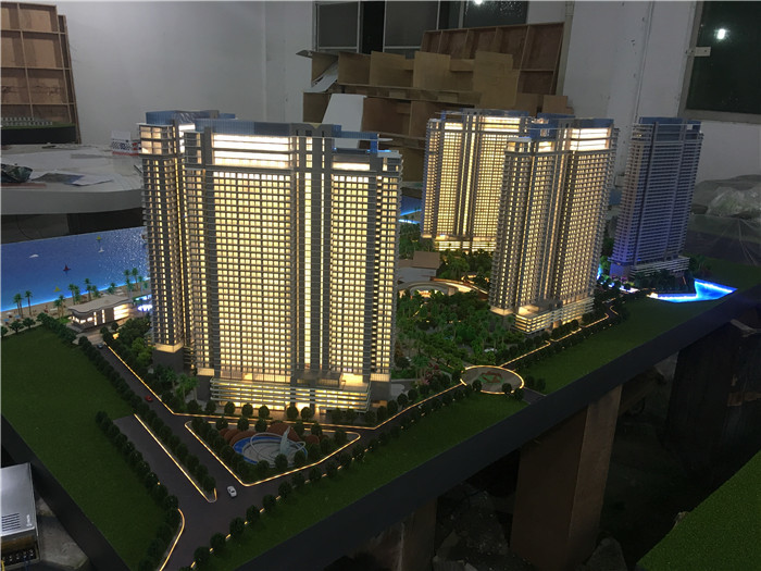 1/75 Scale Architectural House Models Builder With Light / High Rise ...